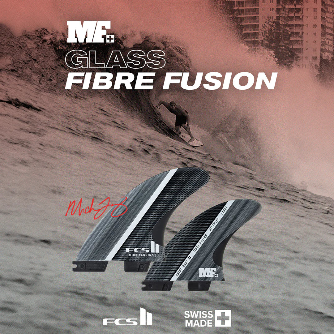 FCS II MICK FANNING FIBER-FUSION TRI FIN – Board Store